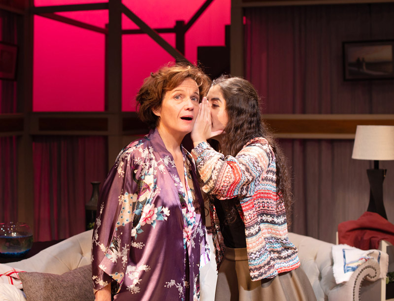 Matilde whispers the ultimate joke to Ana in The Clean House, 2018 ...